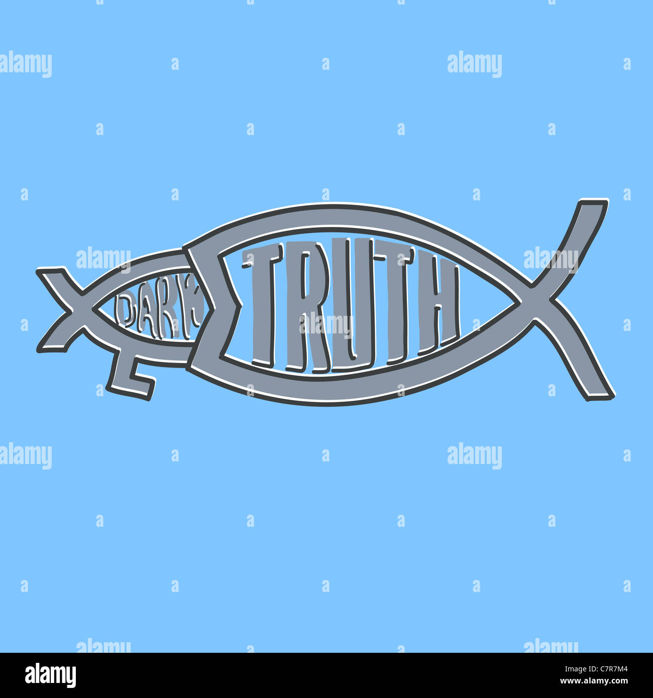 Christian fish and darwin hi-res stock photography and images - Alamy