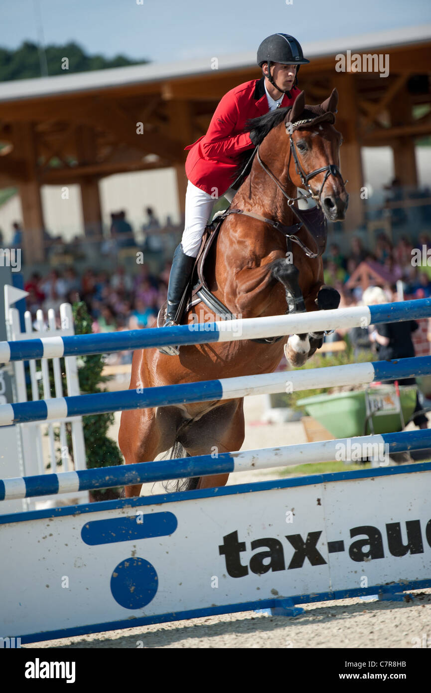 Professional jockey horse jump over hi-res stock photography and images ...
