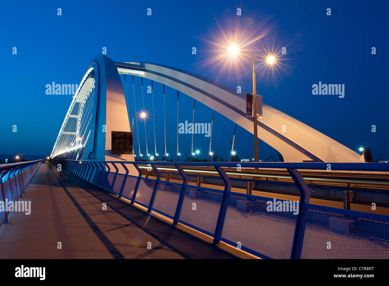 Apollo bridge in Bratislava, Slovakia Stock Photo - Alamy
