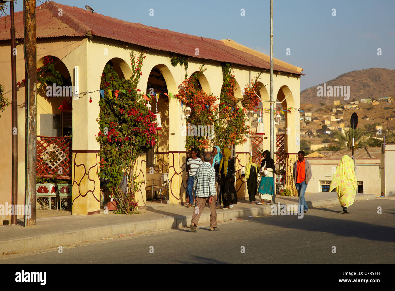 Street scene, Keren, Eritrea, Africa Stock Photo - Alamy