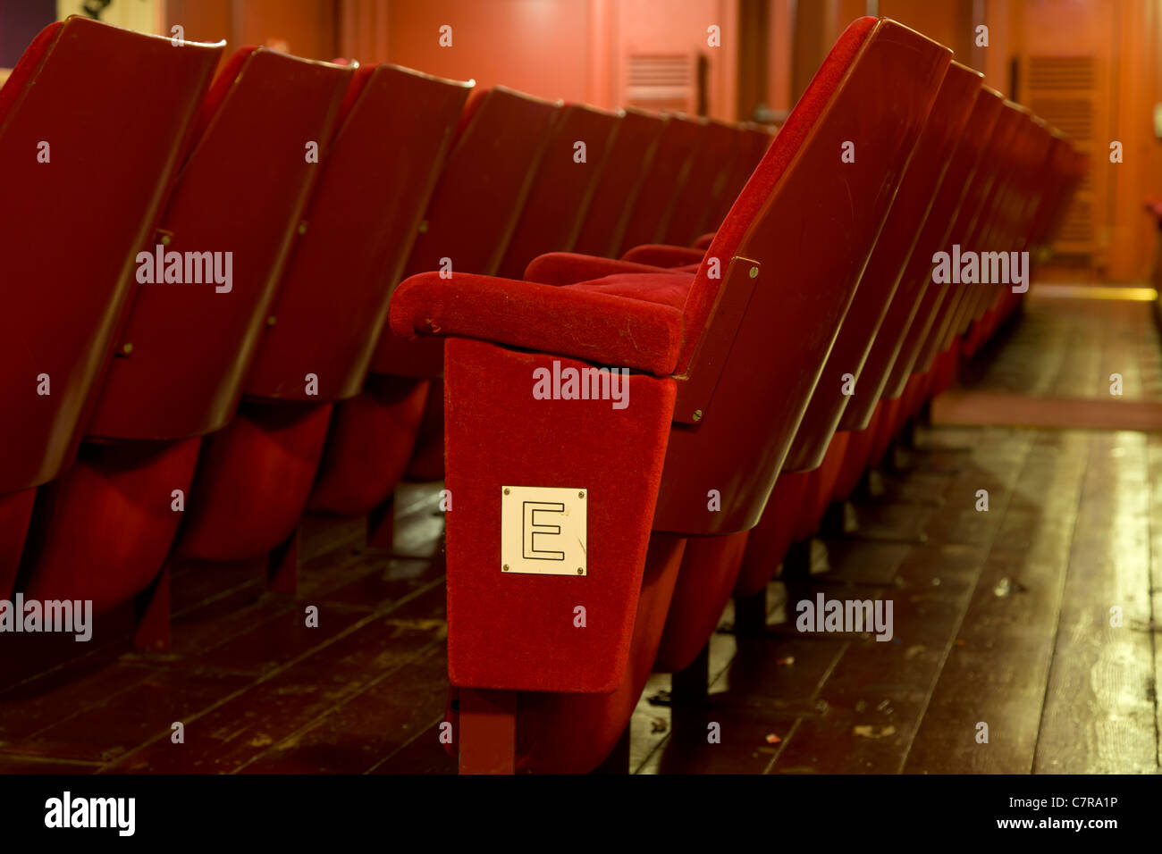 Red theater seating Stock Photo - Alamy