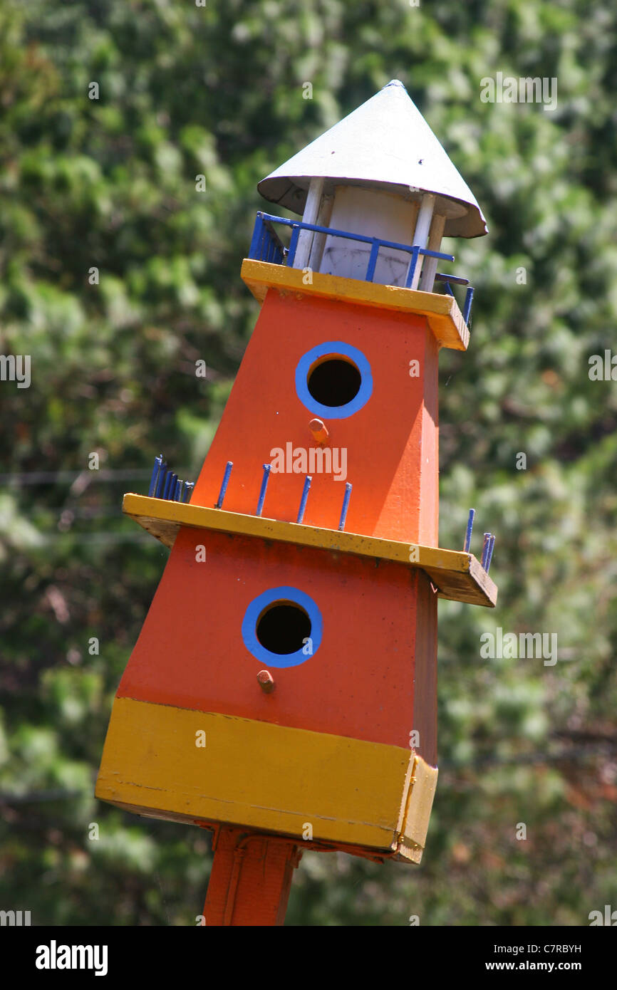 Colorful bird house Stock Photo - Alamy
