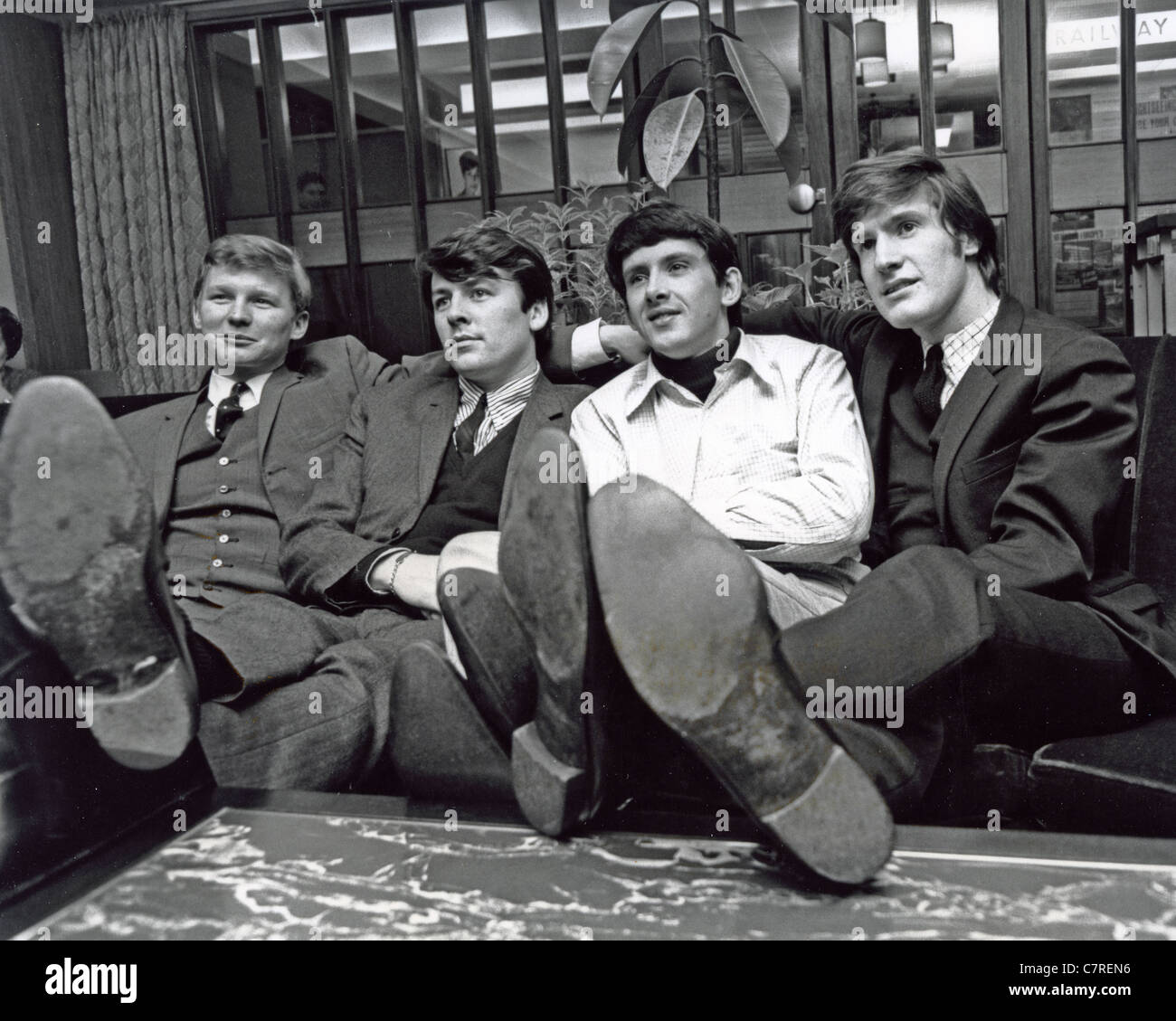 SEARCHERS UK pop group in 1964. from left: John McNally, Mike Pender ...