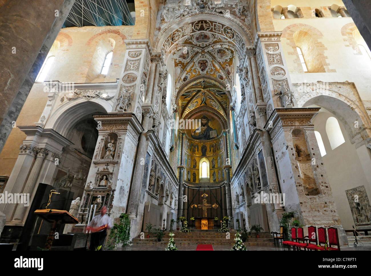 Italy, Sicily, Cefalu, the Cathedral interior Stock Photo - Alamy