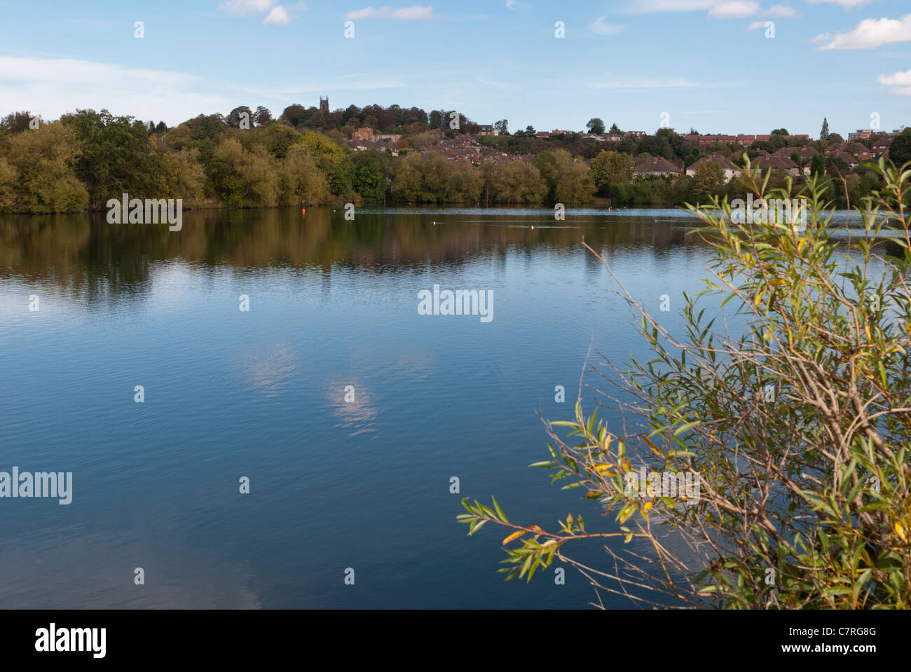 Netherton reservoir which is home to dudley waterski club near ...