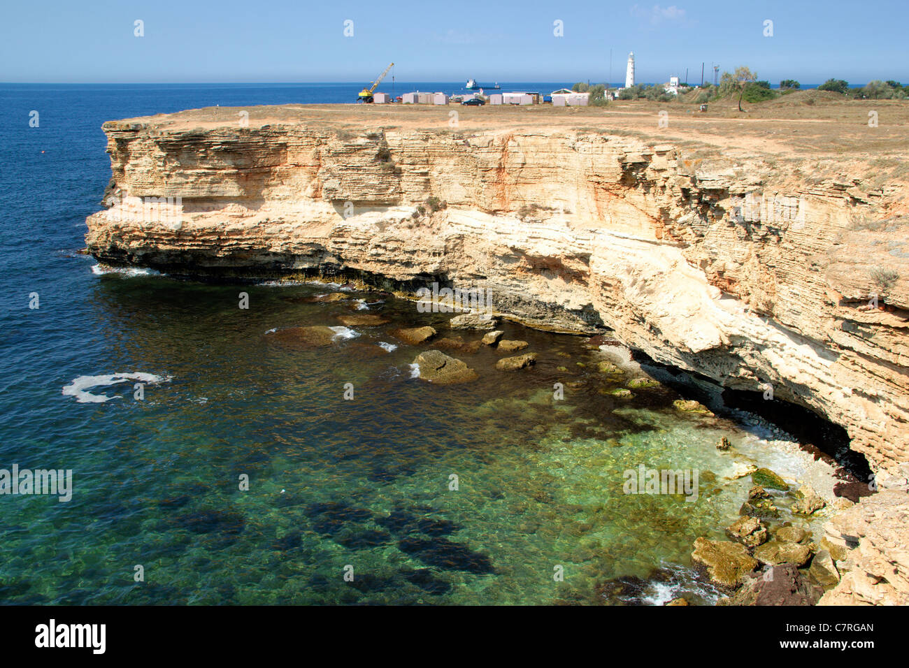 Rocky cliffs, the Black Sea coast Stock Photo - Alamy