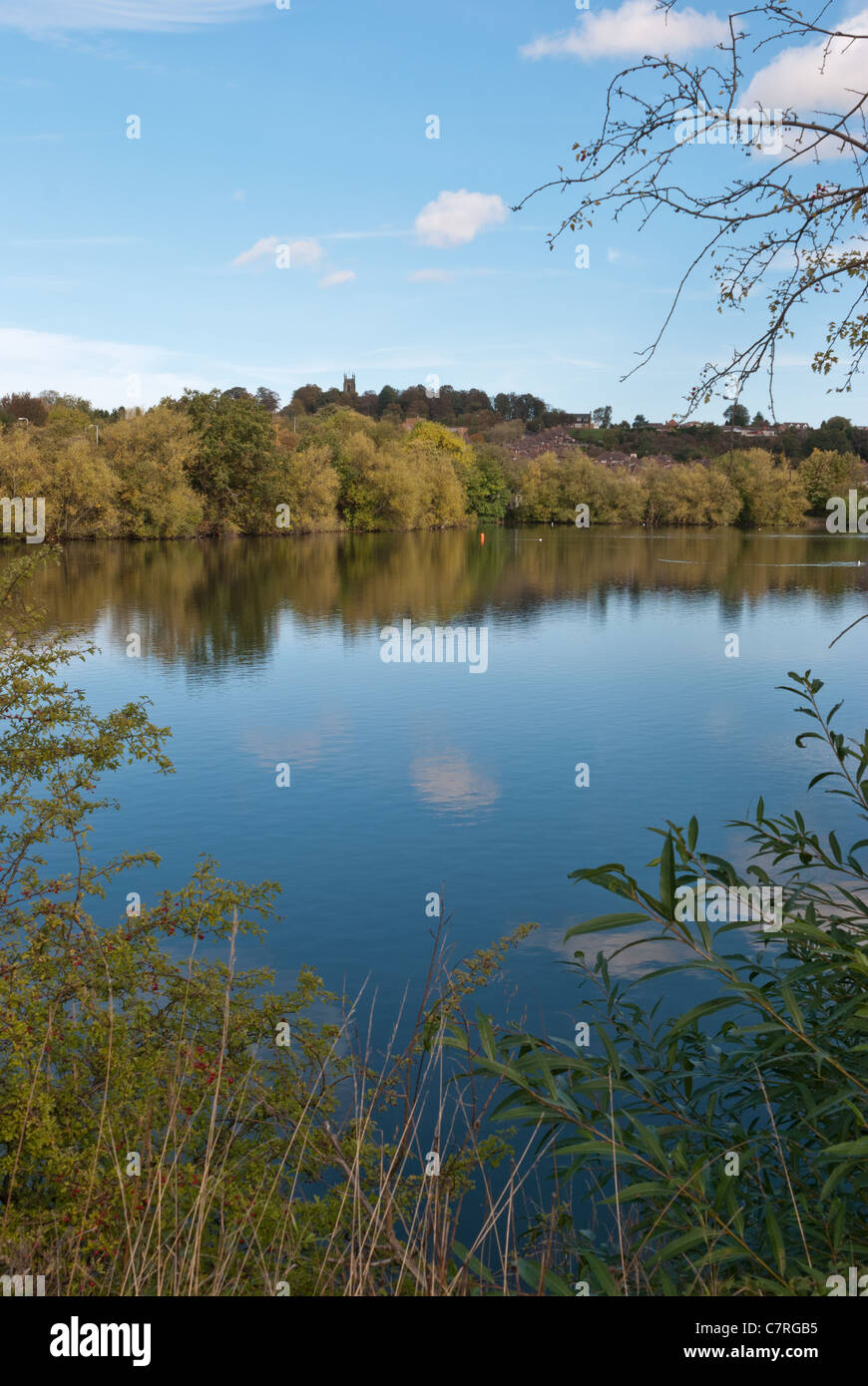 Netherton reservoir which is home to dudley waterski club near ...