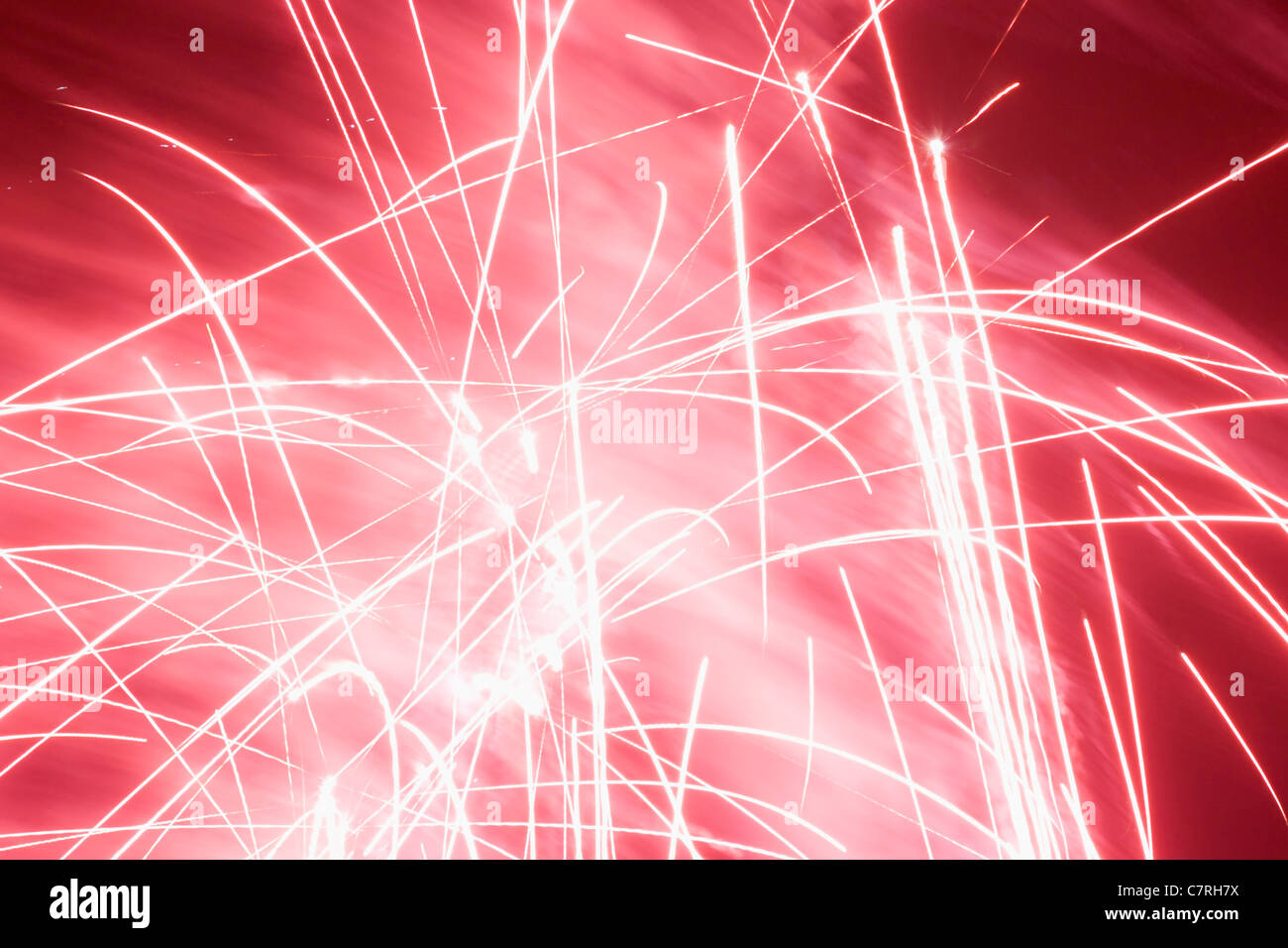 Red fireworks hi-res stock photography and images - Alamy