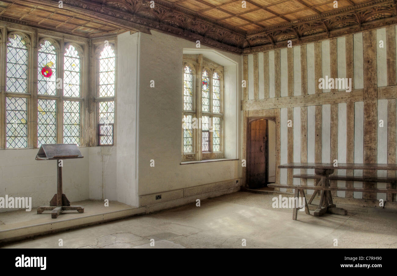 Interior of the Great Chamber at Lyddington Bede House Stock Photo - Alamy