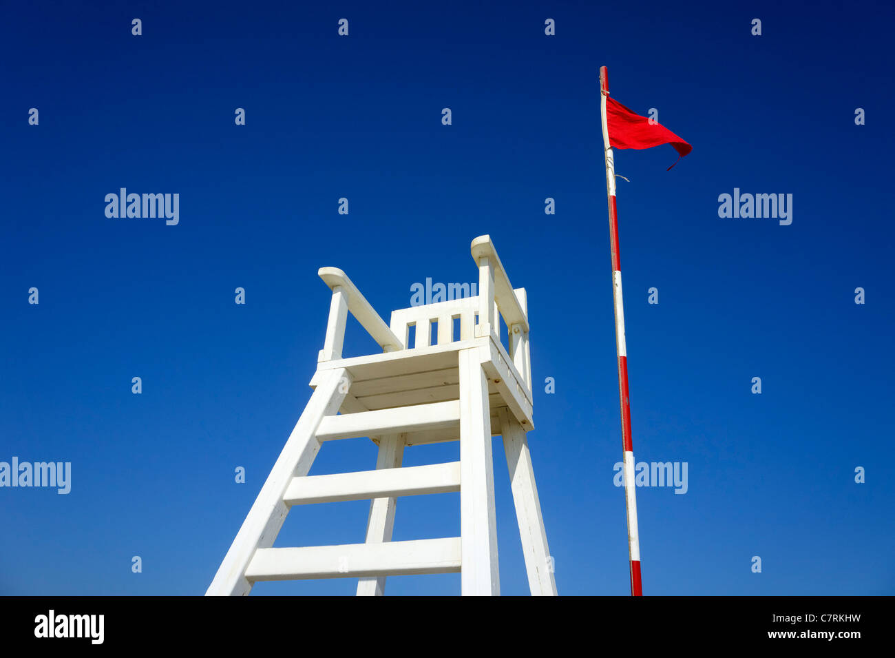 Lifeguards flag beach hi-res stock photography and images - Alamy