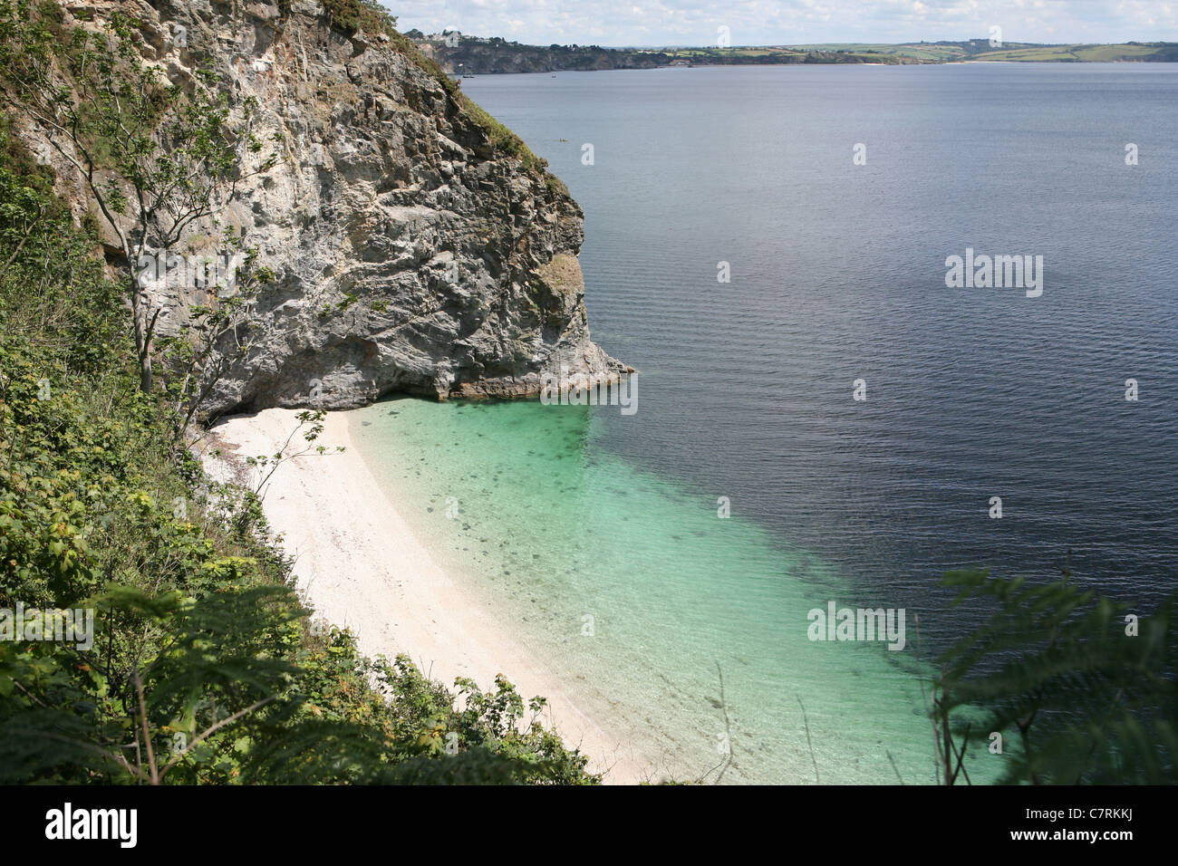 Porthpean Cornwall England UK Stock Photo - Alamy