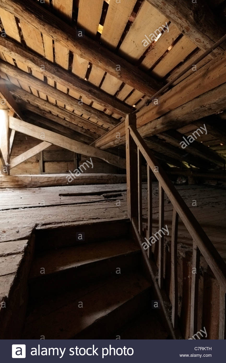 Empty Attic Room Old House Stock Photos & Empty Attic Room Old House ...