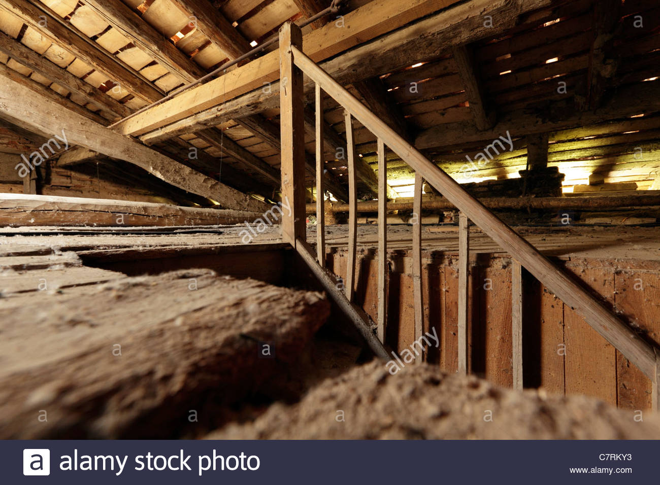 Empty Attic Room Old House Stock Photos & Empty Attic Room Old House ...