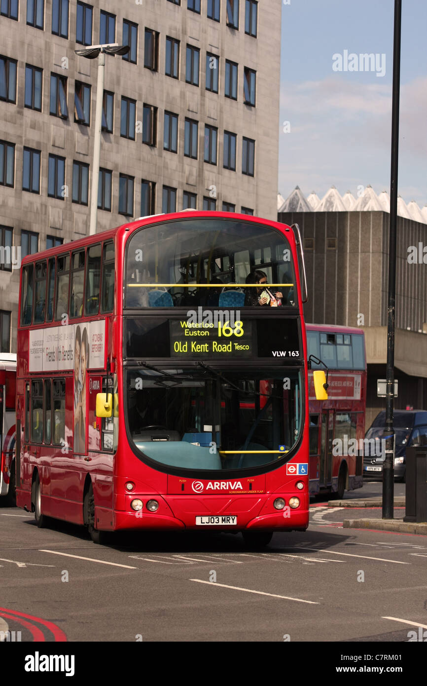 A double decker red London bus Stock Photo - Alamy