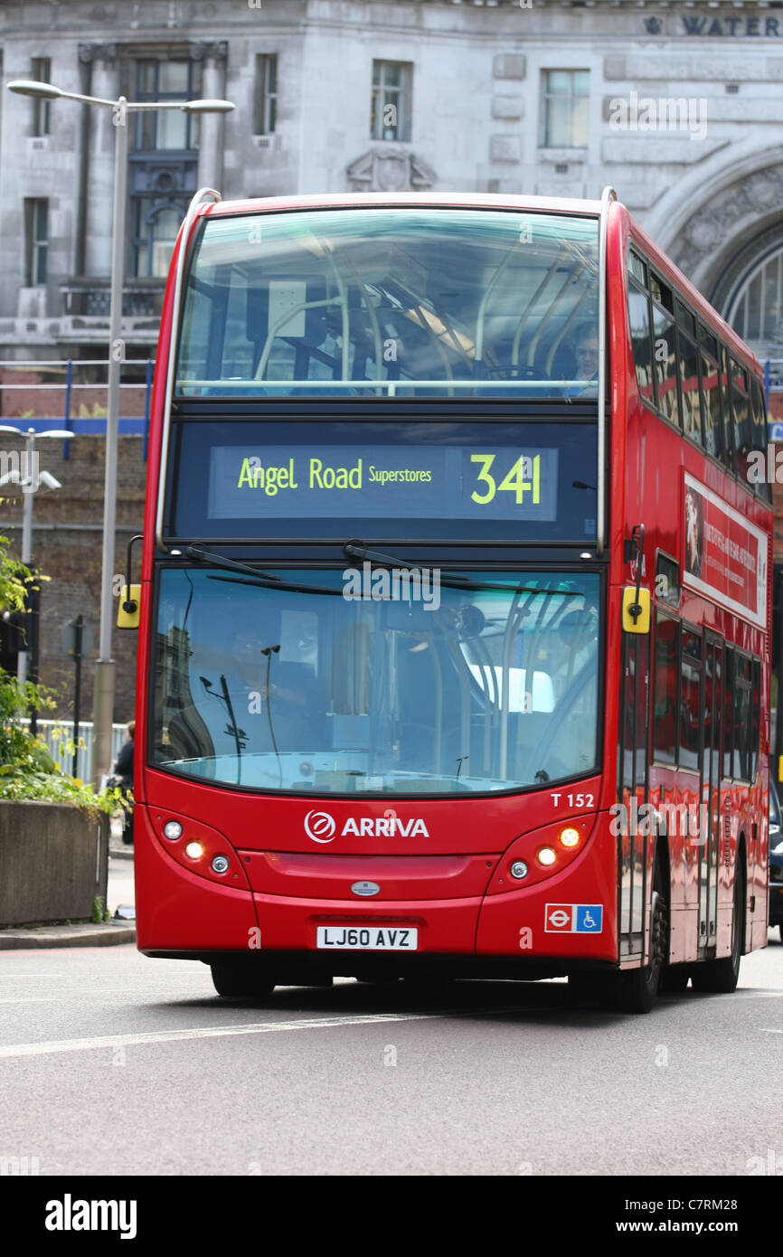 A double decker red London bus Stock Photo - Alamy