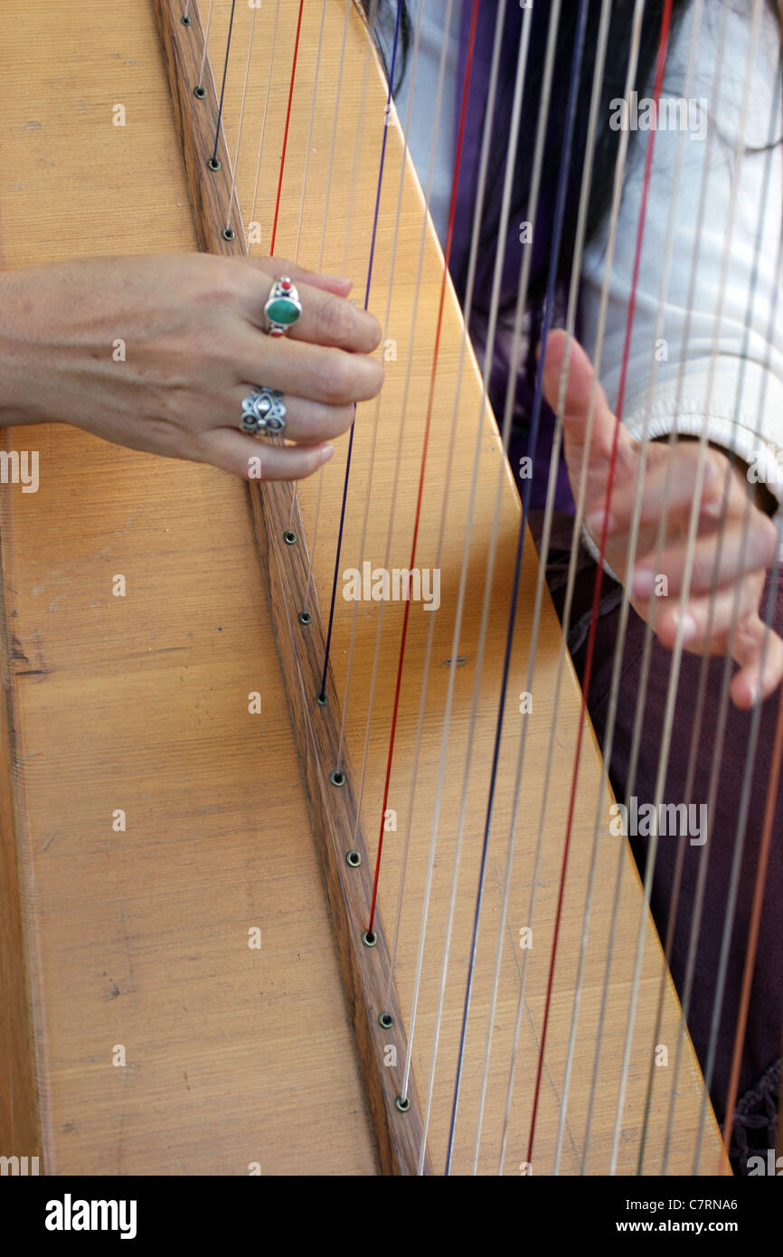 Harp hands hi-res stock photography and images - Alamy