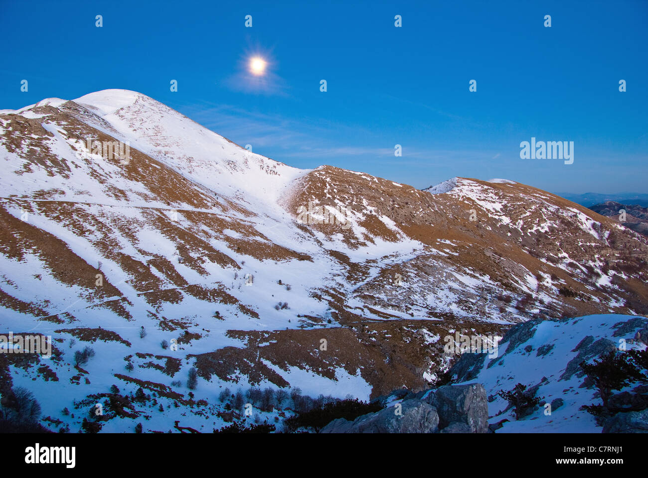The most beautiful mountain in Croatia during the winter, mountain ...