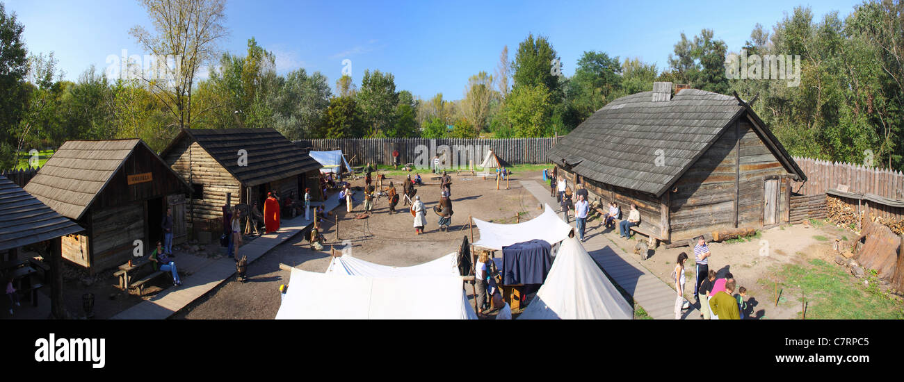 Jomsborg Vikings Hird reenactment group, Warsaw, Poland Stock Photo - Alamy