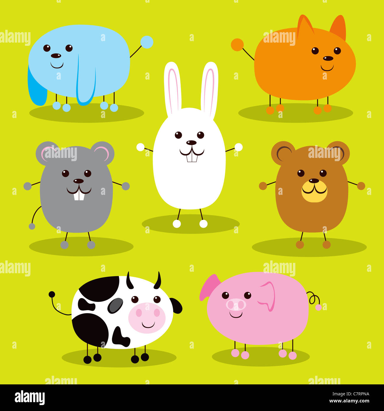 Smiling Farm Animals