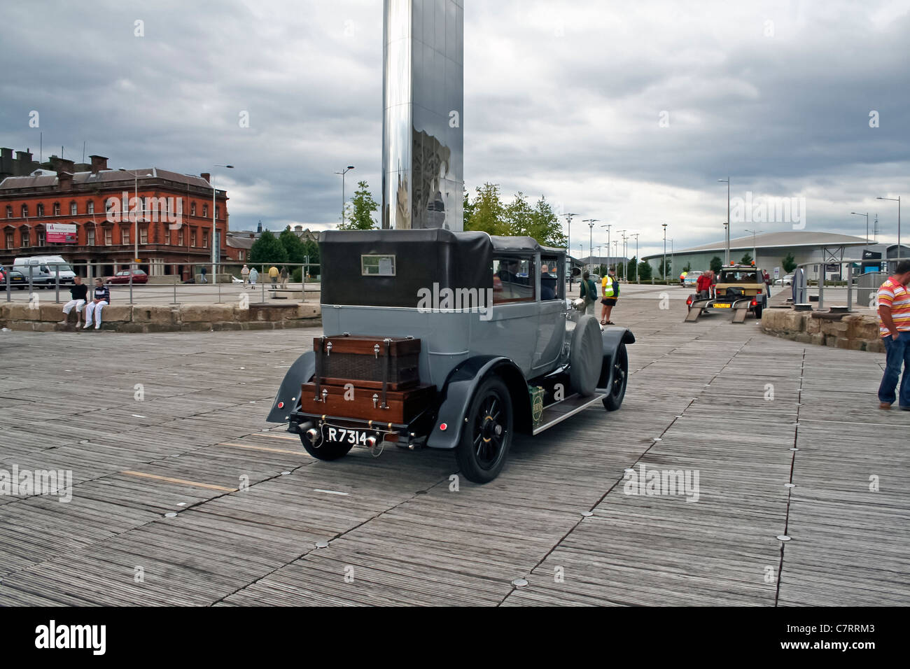 The classic car show in Cardiff Bay displayed a variety of vintage ...