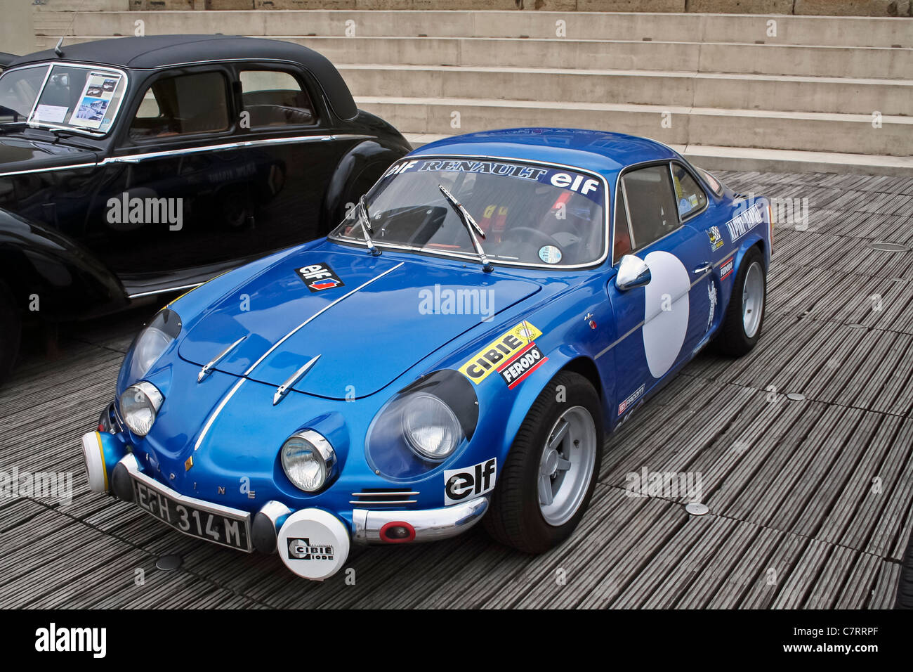 The Renault Alpine showcased at the Classic Car Show in Cardiff Bay ...