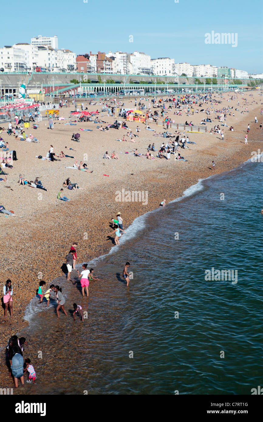 Brighton swimming beach hi-res stock photography and images - Alamy