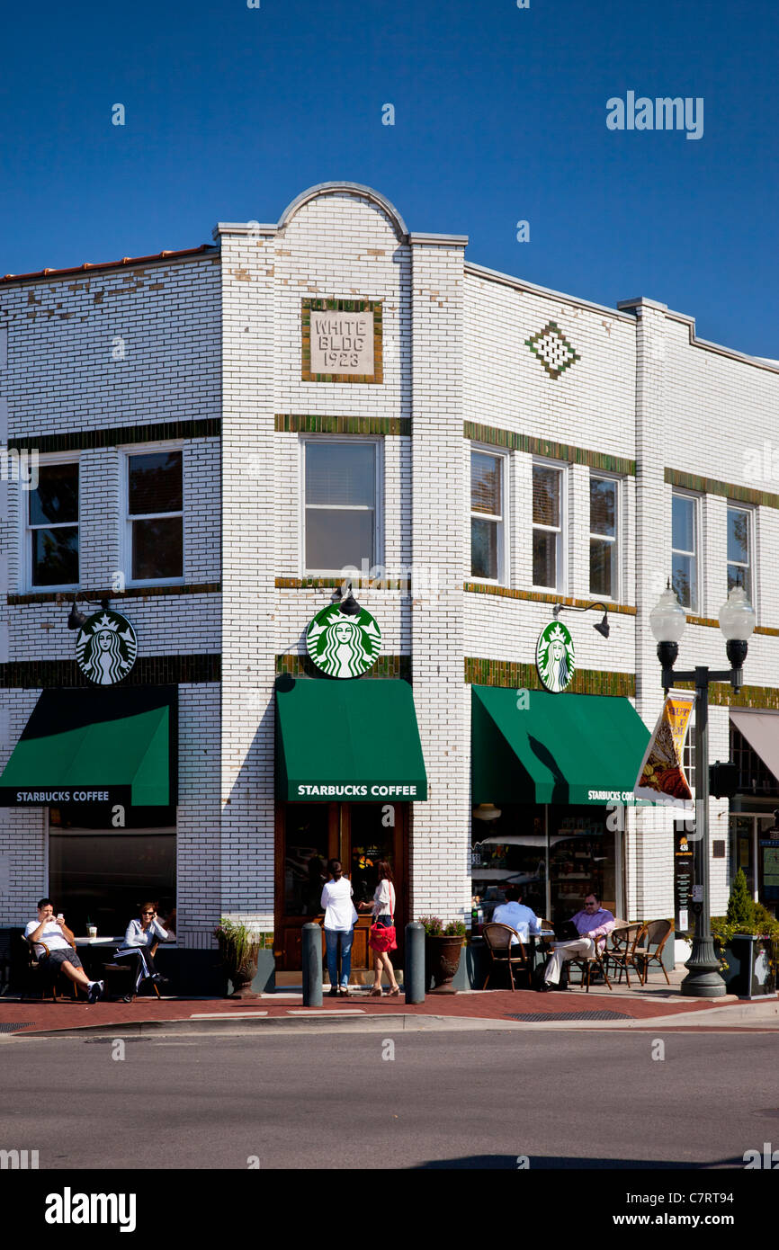 Starbucks Coffee shop in the historic White Building in downtown ...
