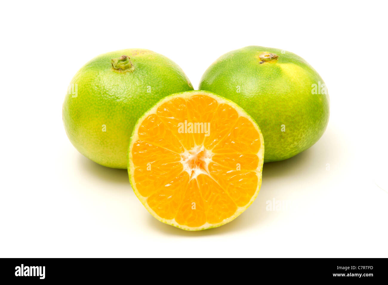 Satsuma on a white background hi-res stock photography and images - Alamy