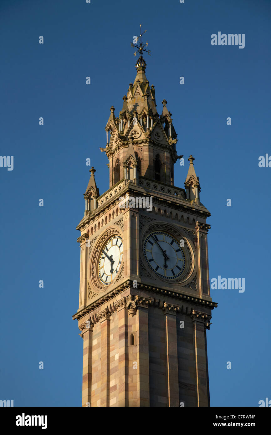 The Albert Memorial Clock tower in Queens Square, Belfast, Northern ...
