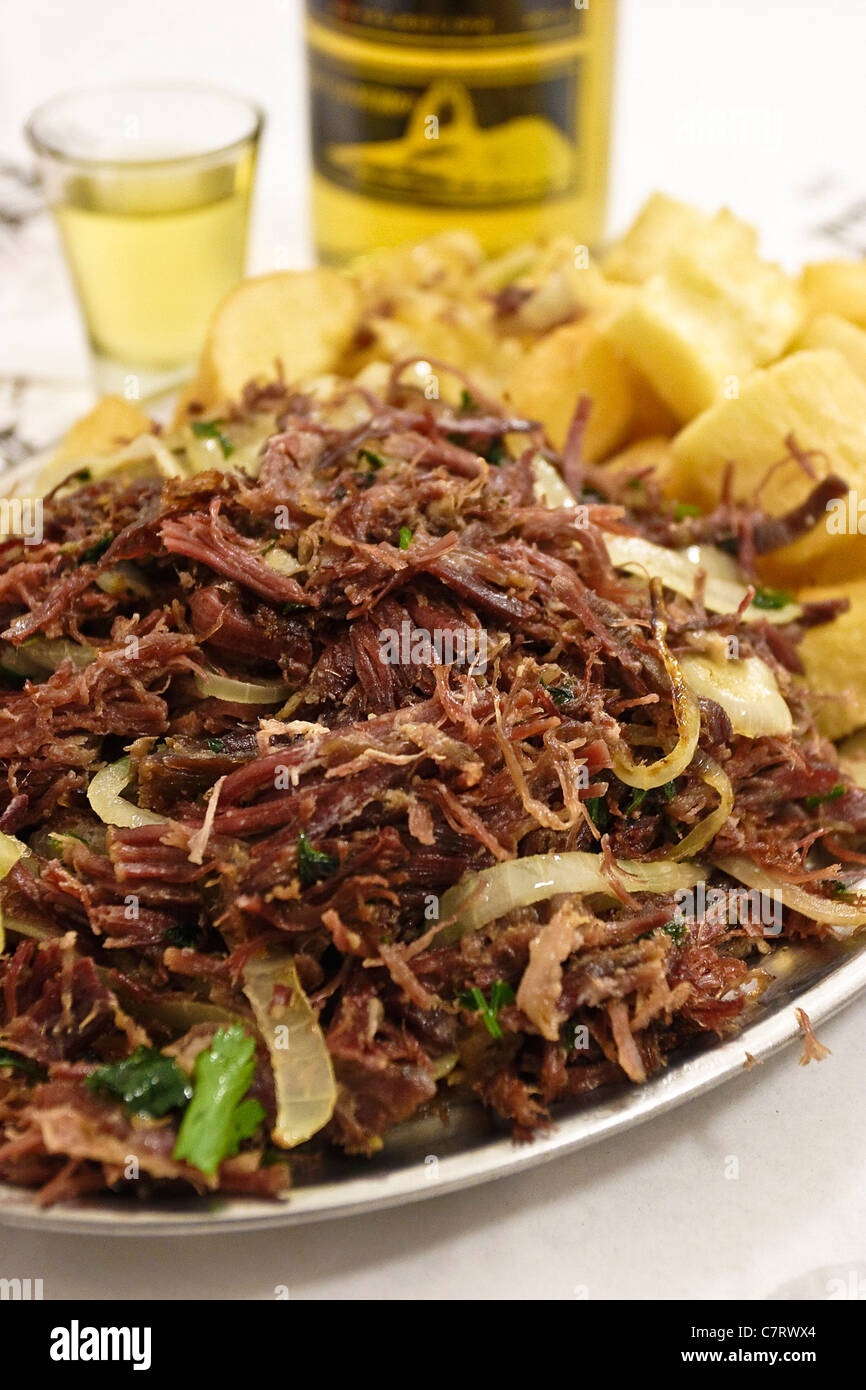 Traditional Brazilian dish served at Bar do Mineiro in the Santa Teresa ...