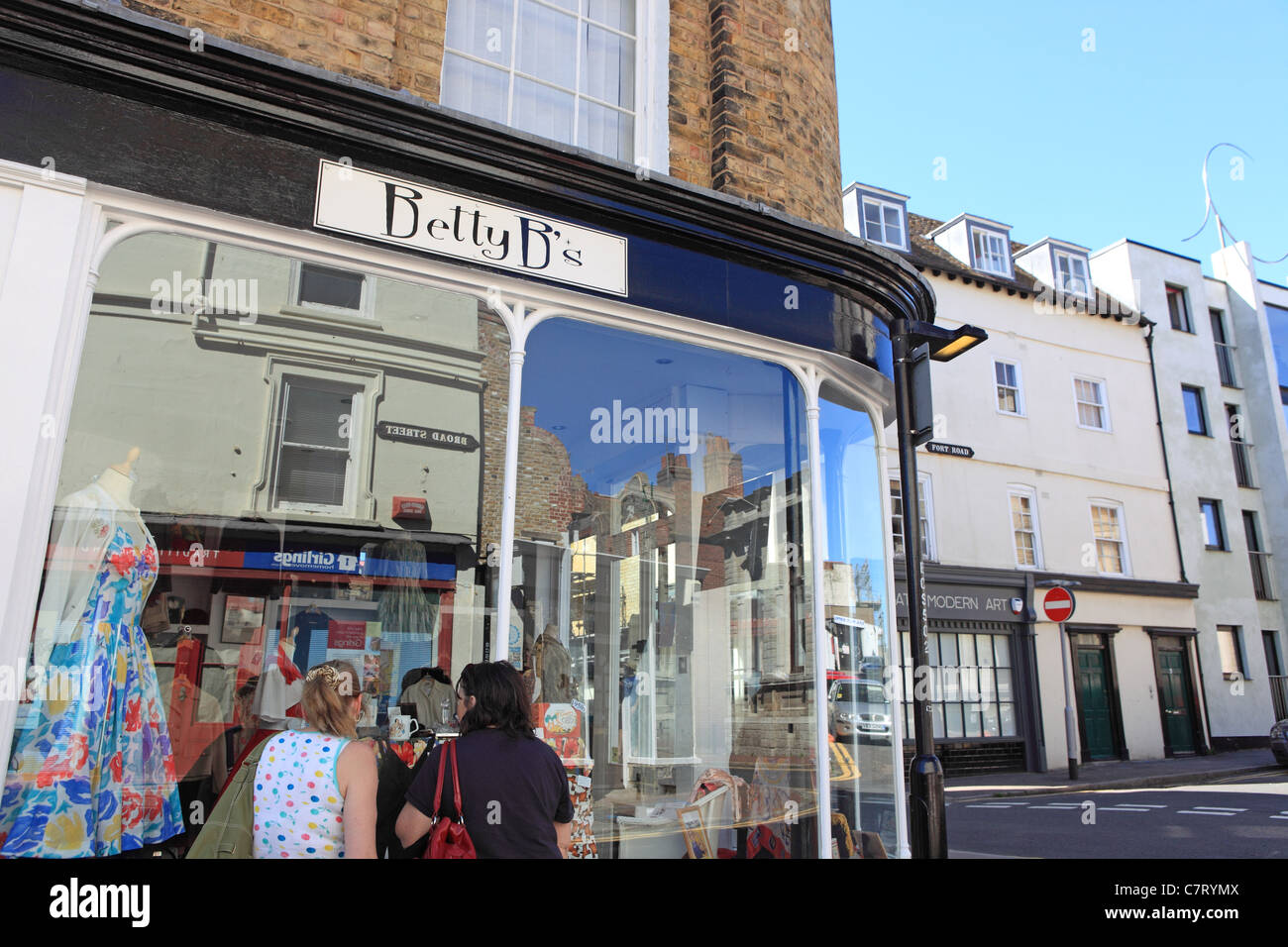 Shop on Broad Street in the old town, Margate, Kent, England Stock ...