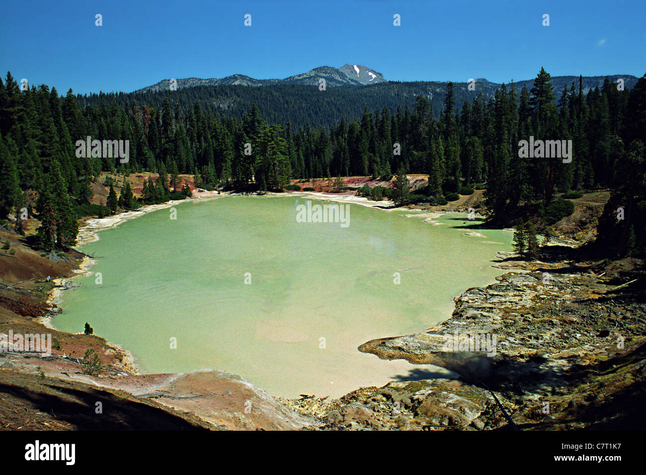 Boiling Springs Lake, Lassen Volcanic National Park, California Stock ...