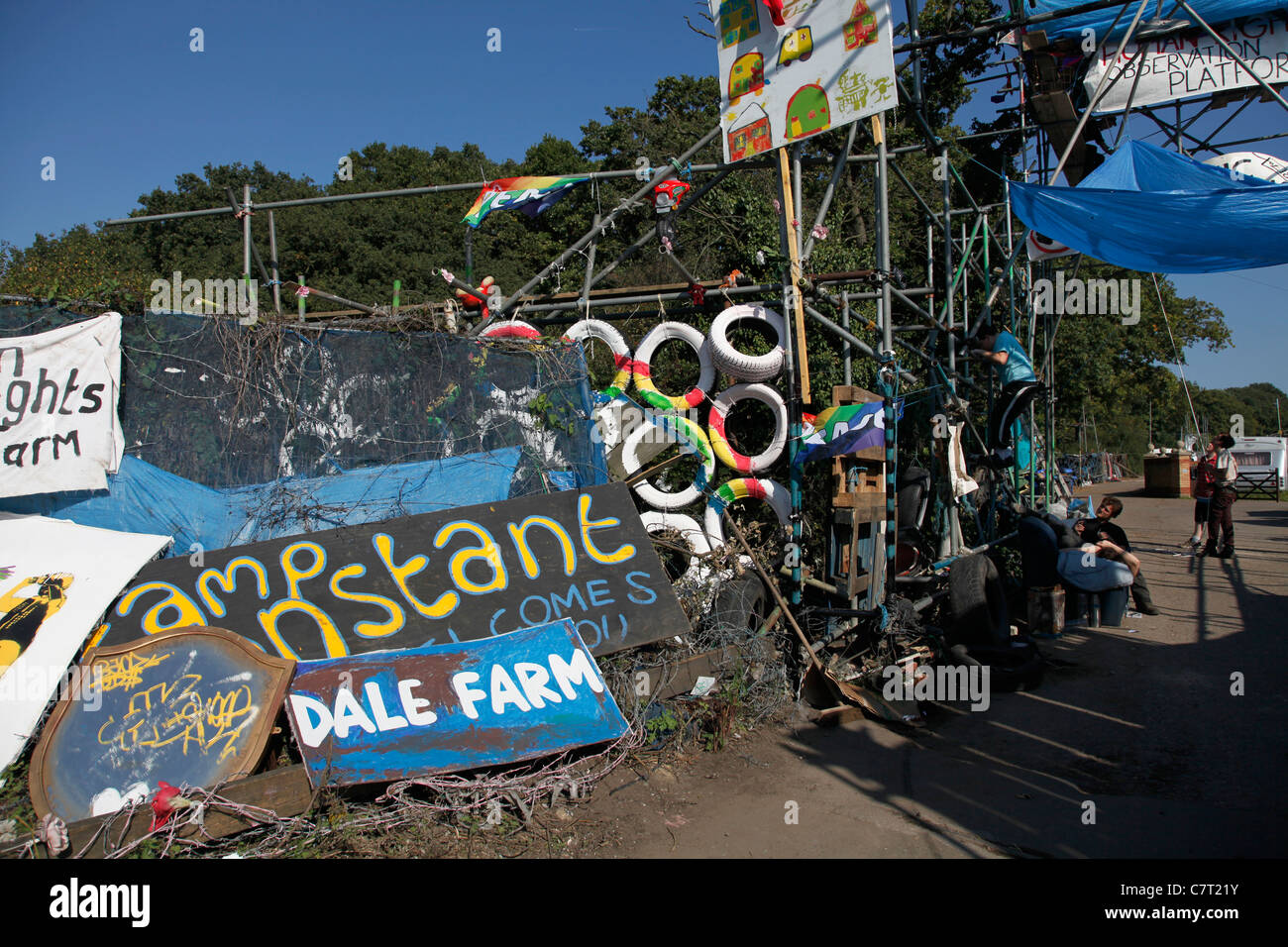 Dale Farm In Basildon Essex Uk Site Of Travellers Evicted By Local Council They Won A