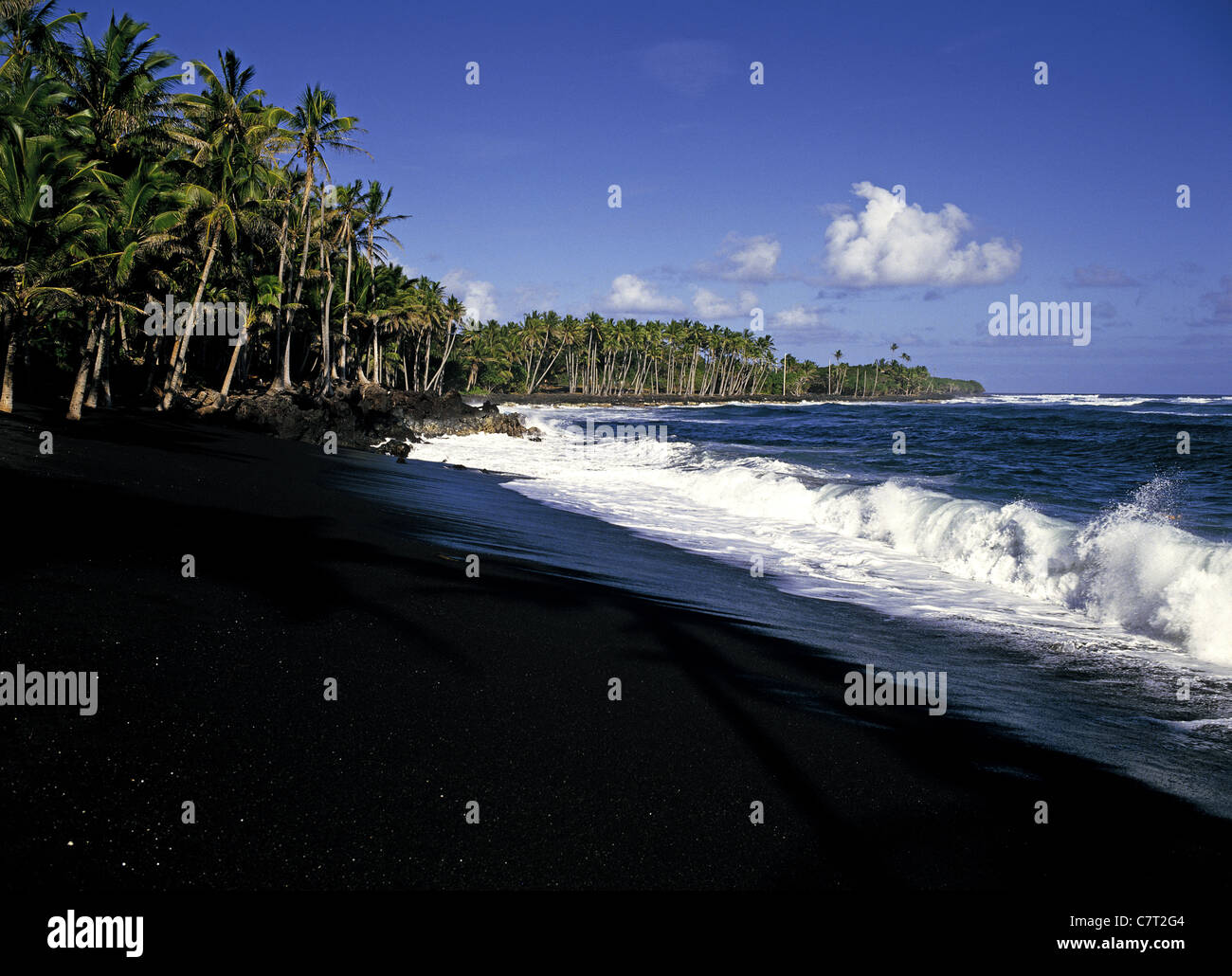 Kaimu Beach, Hawaii Island, USA Stock Photo - Alamy