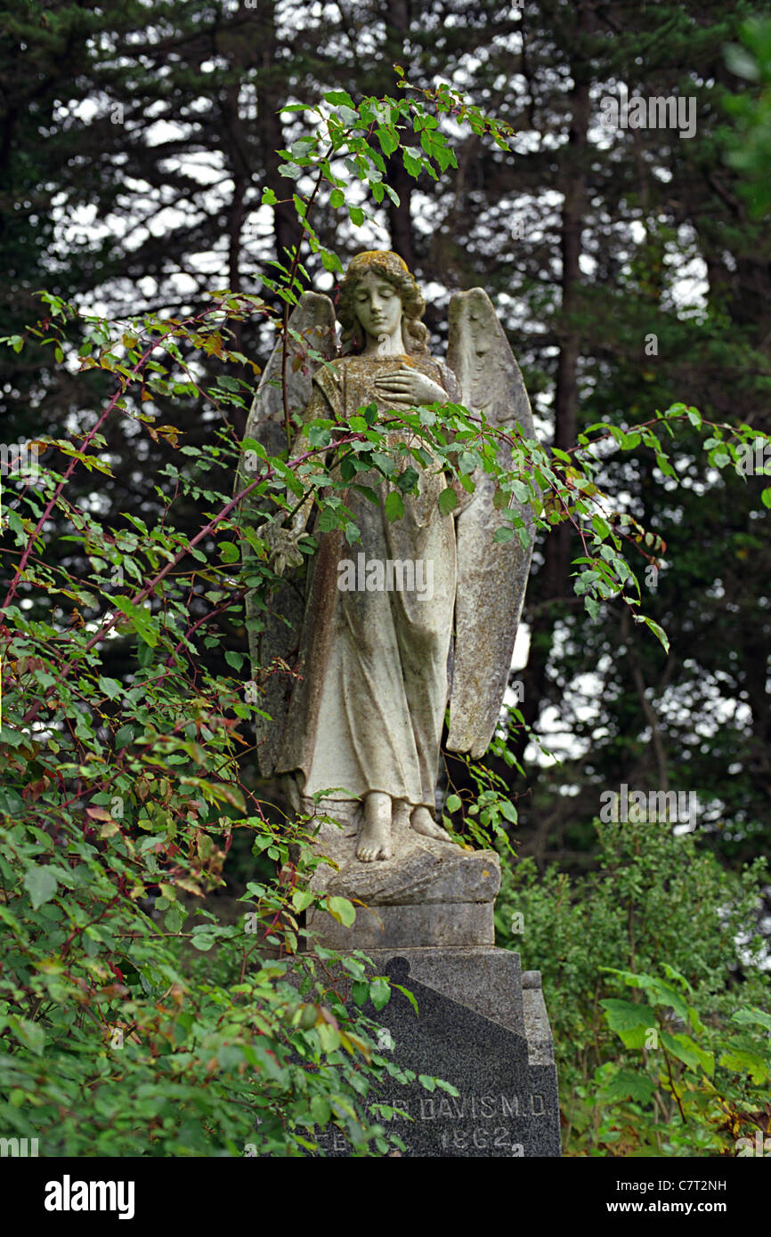 Cemetery Angel, Manchester, California Stock Photo - Alamy