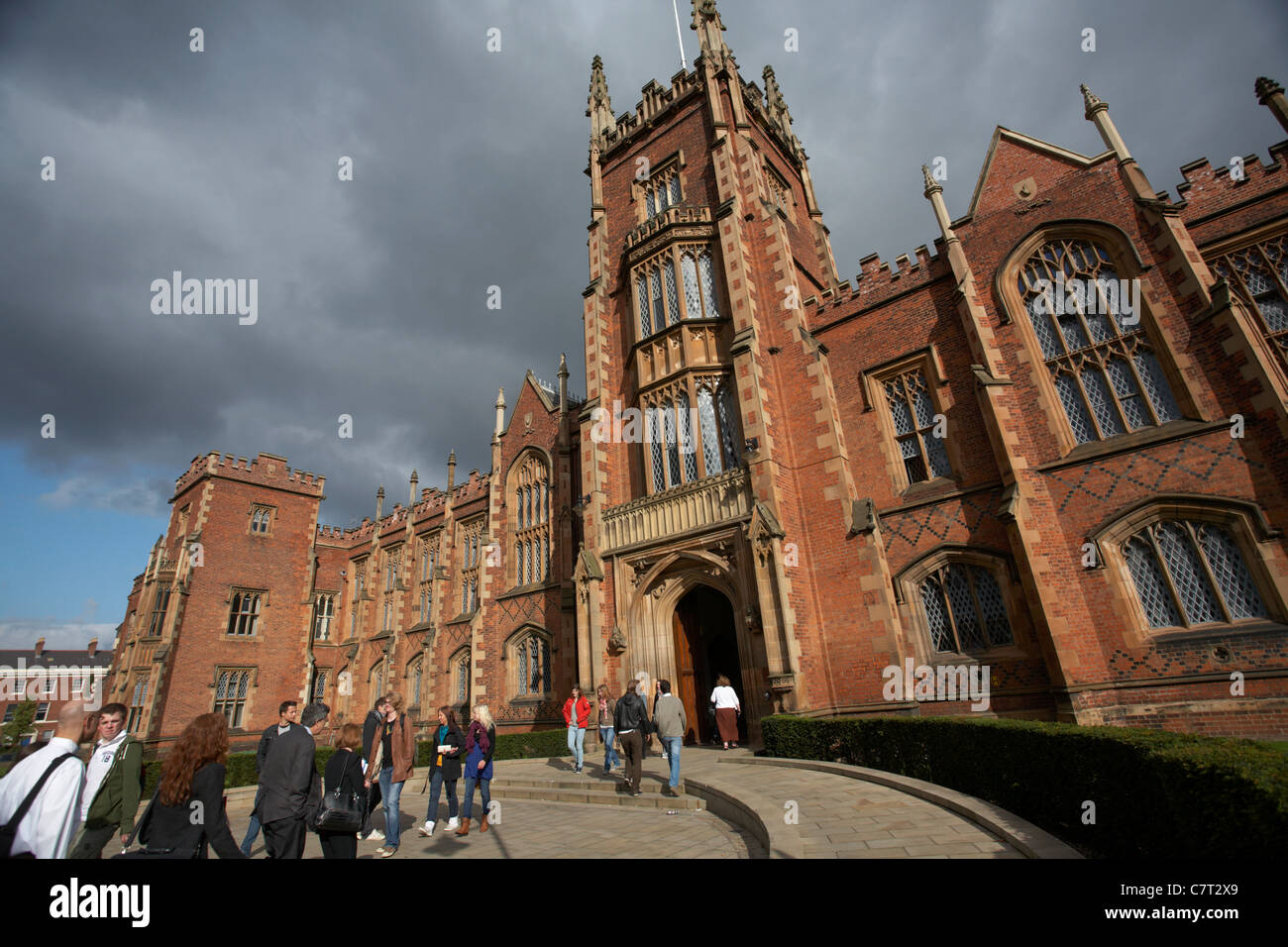 The Queens University of Belfast Lanyon building, Belfast, Northern ...