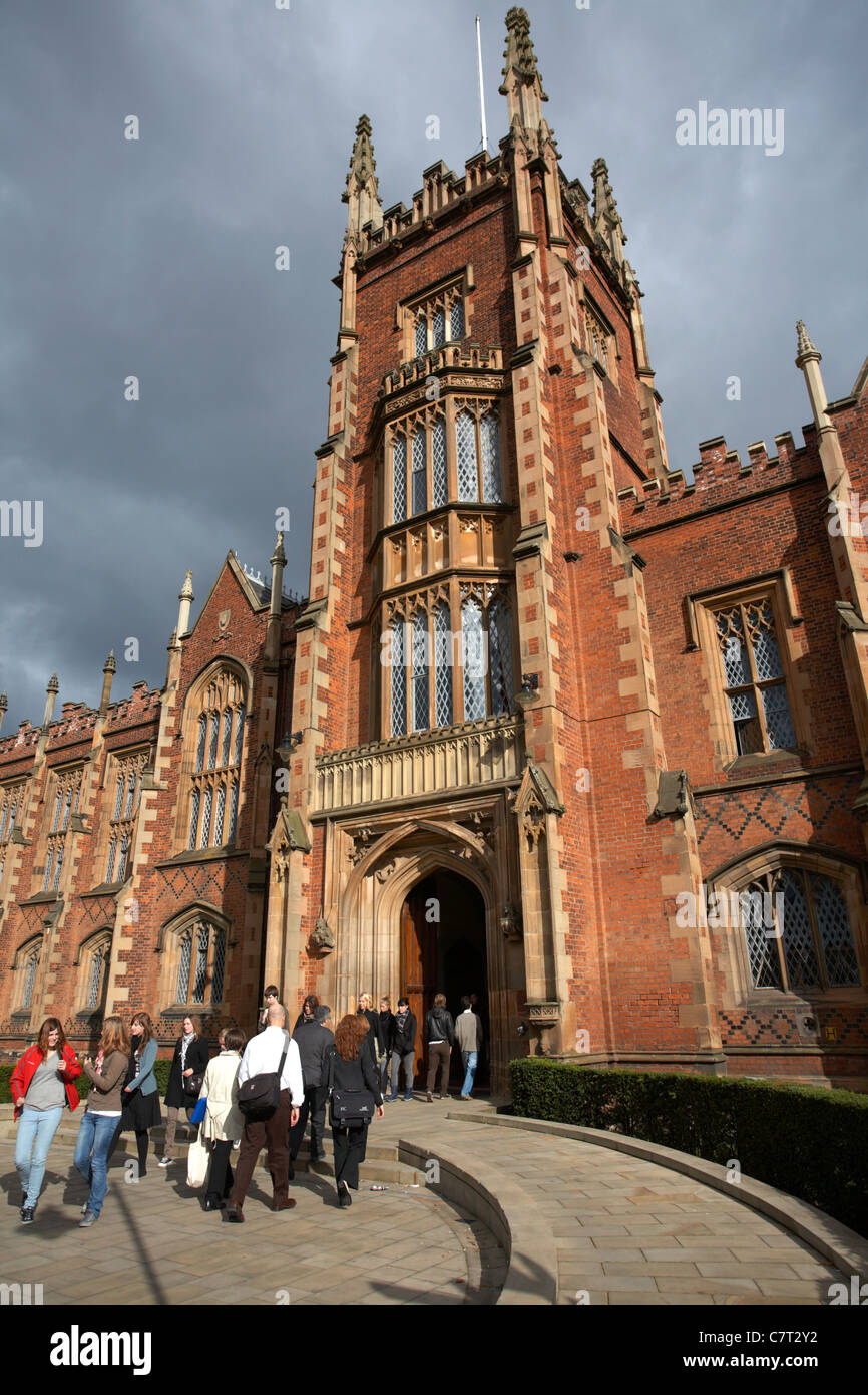 The Queens University of Belfast Lanyon building, Belfast, Northern ...