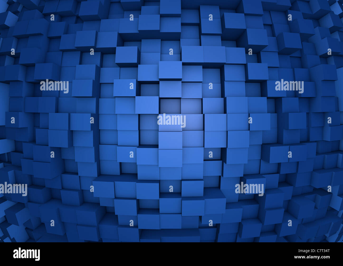 render of an abstract cube wall Stock Photo - Alamy