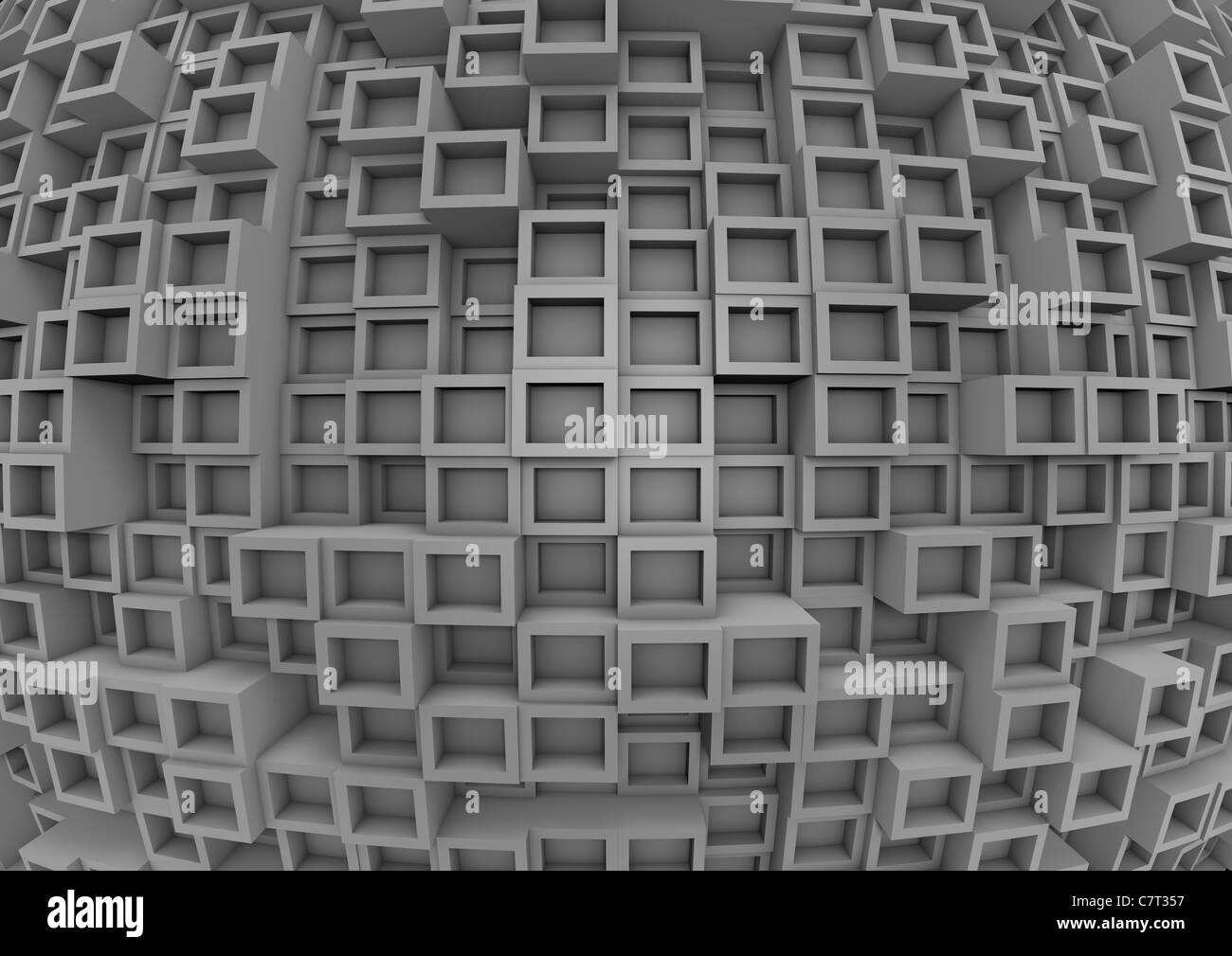 render of an abstract cube wall Stock Photo - Alamy