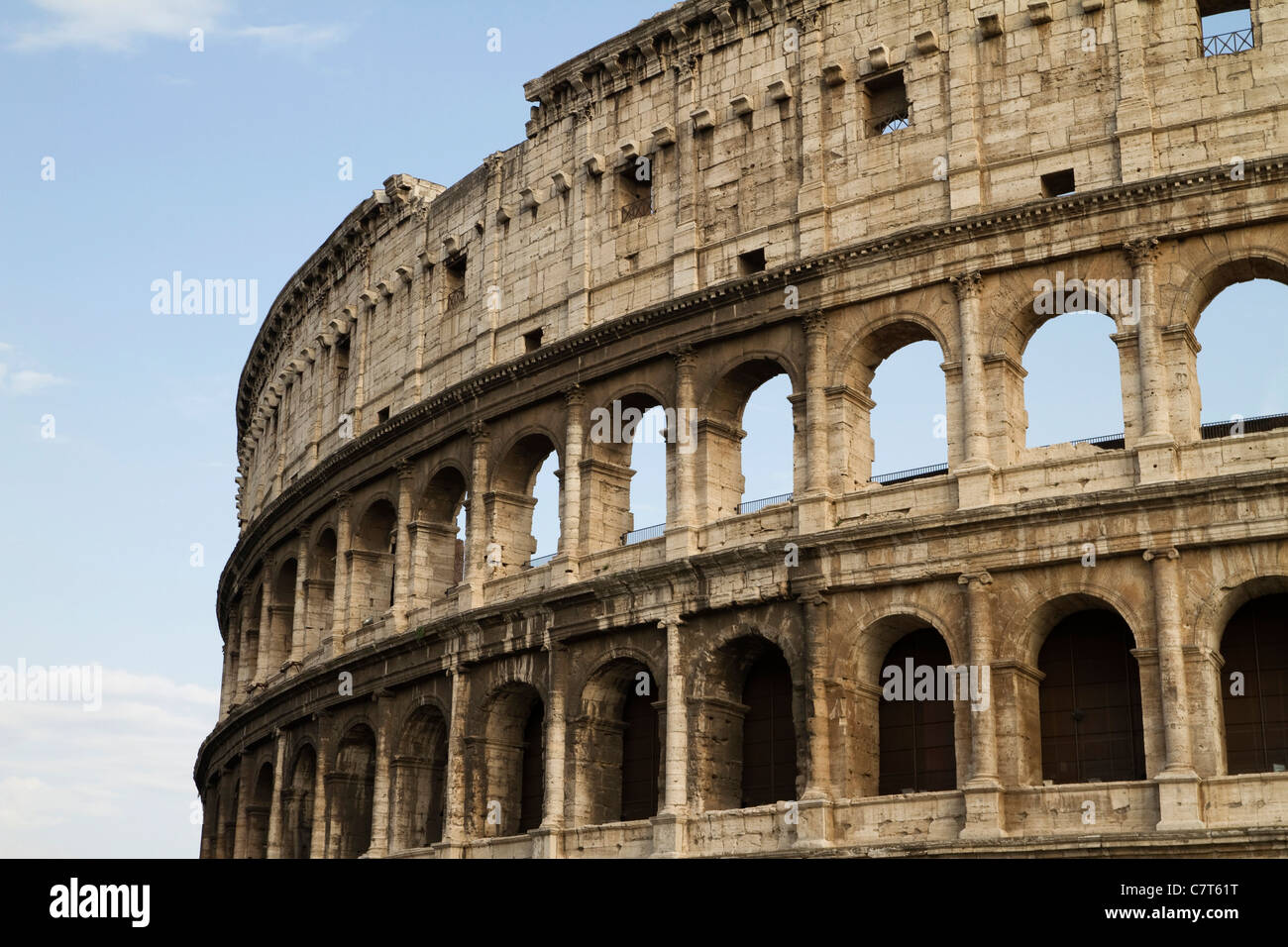 Roman Coliseum Side View Stock Photo - Alamy