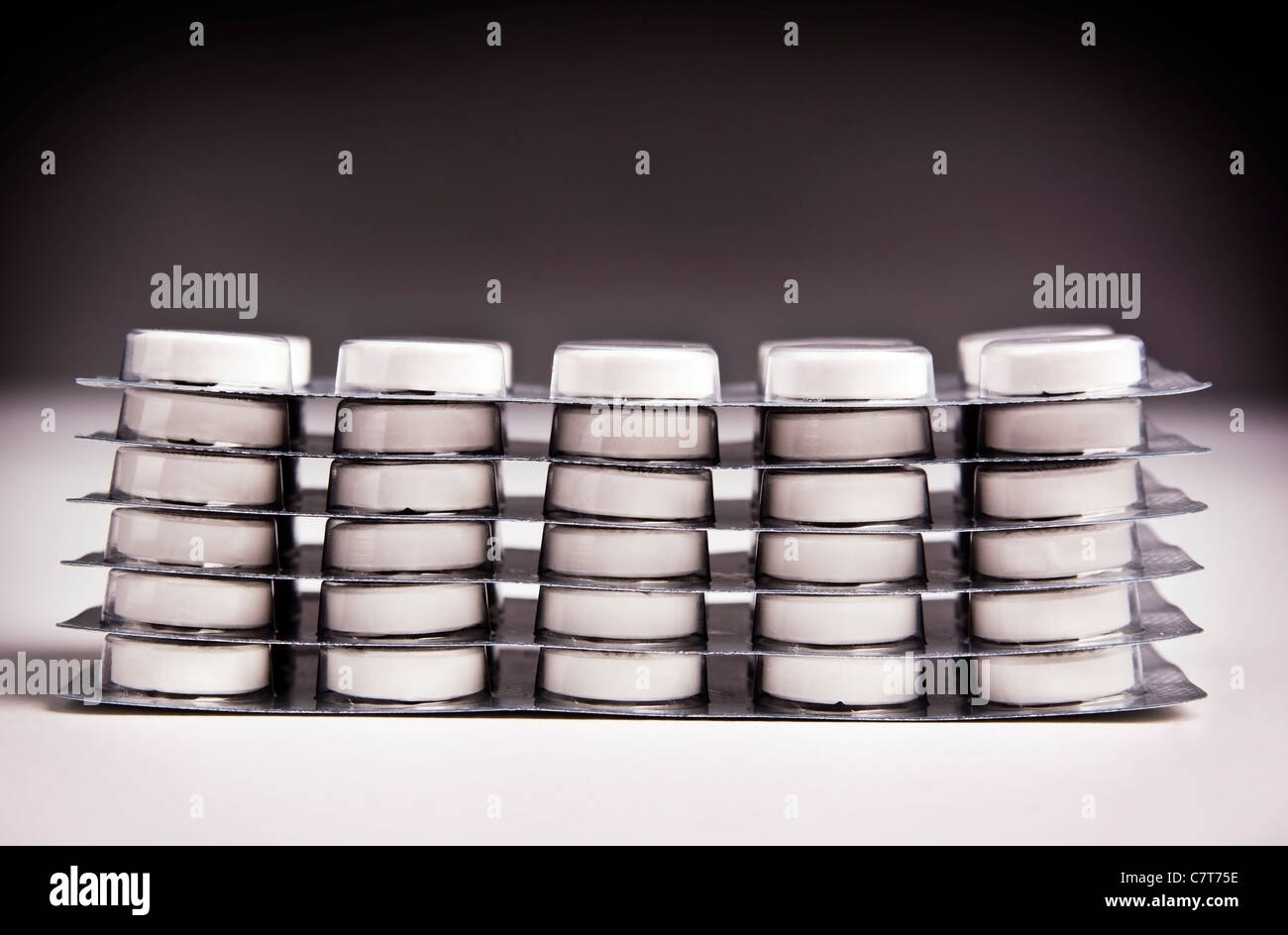 Packs of generic medicine with dark lighting Stock Photo - Alamy