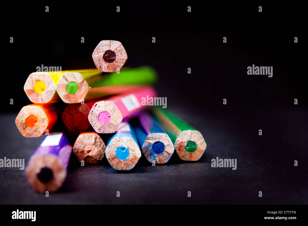 Colouring pencils stack hi-res stock photography and images - Alamy