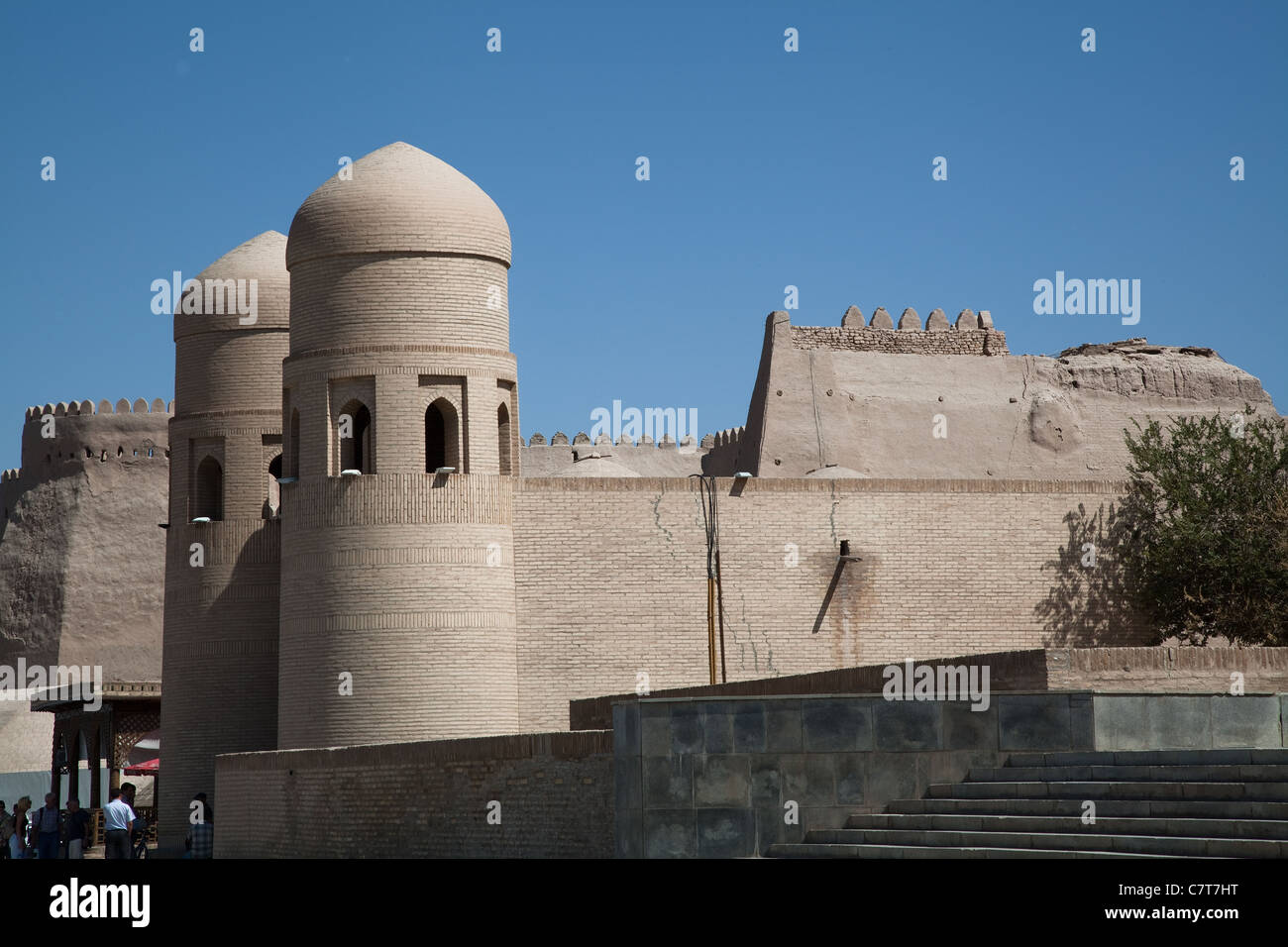 Old city wall of khiva hi-res stock photography and images - Alamy