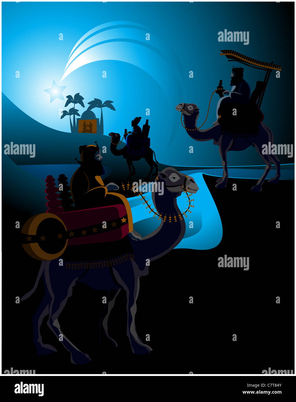 Nativity three wise men camel hi-res stock photography and images - Alamy