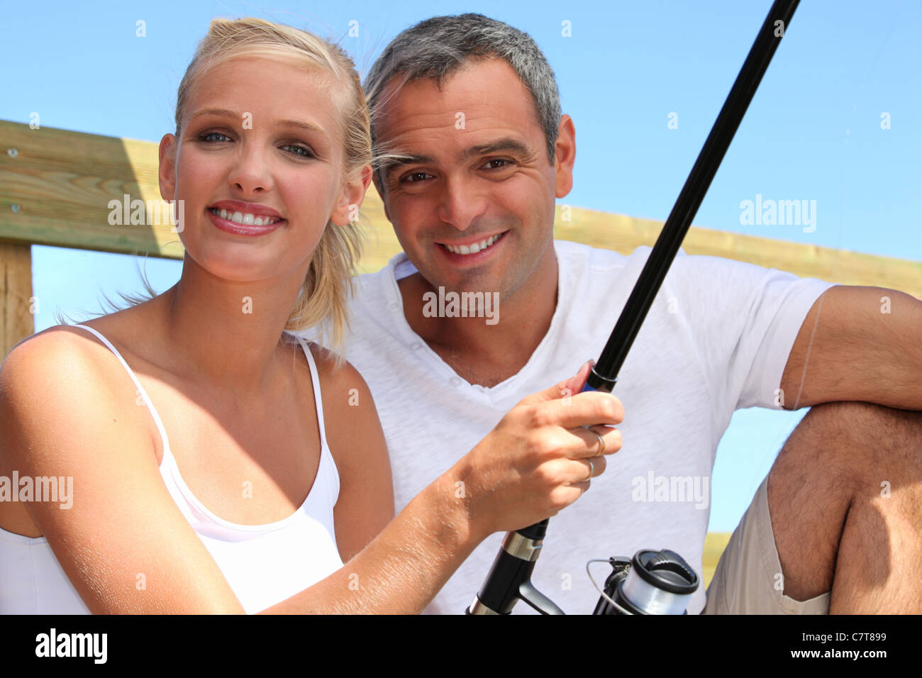 Duo fishing hi-res stock photography and images - Alamy