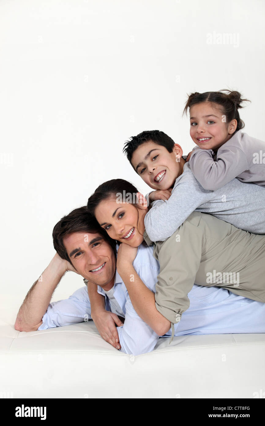 a family pyramid Stock Photo - Alamy