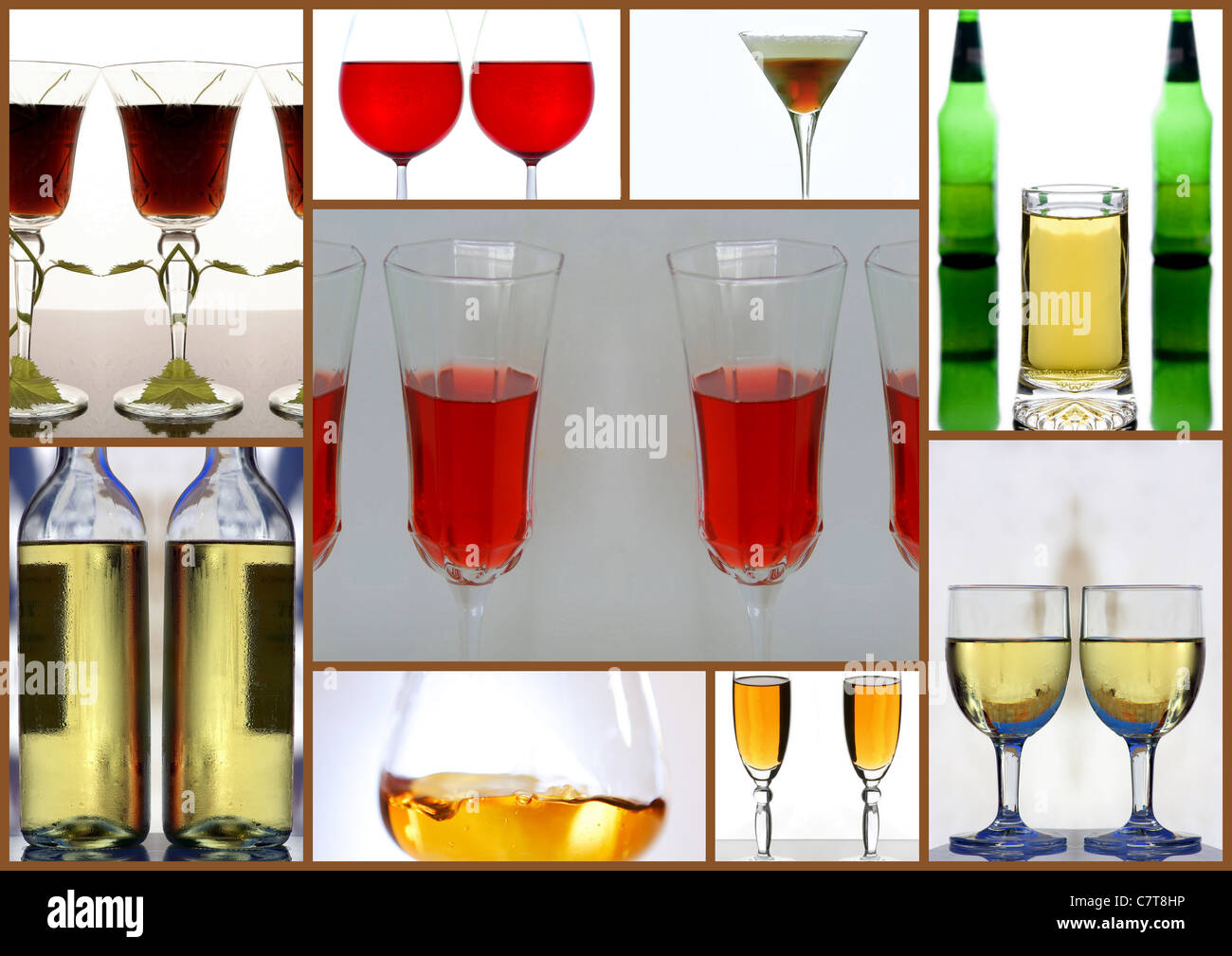 Collage cocktail hi-res stock photography and images - Alamy
