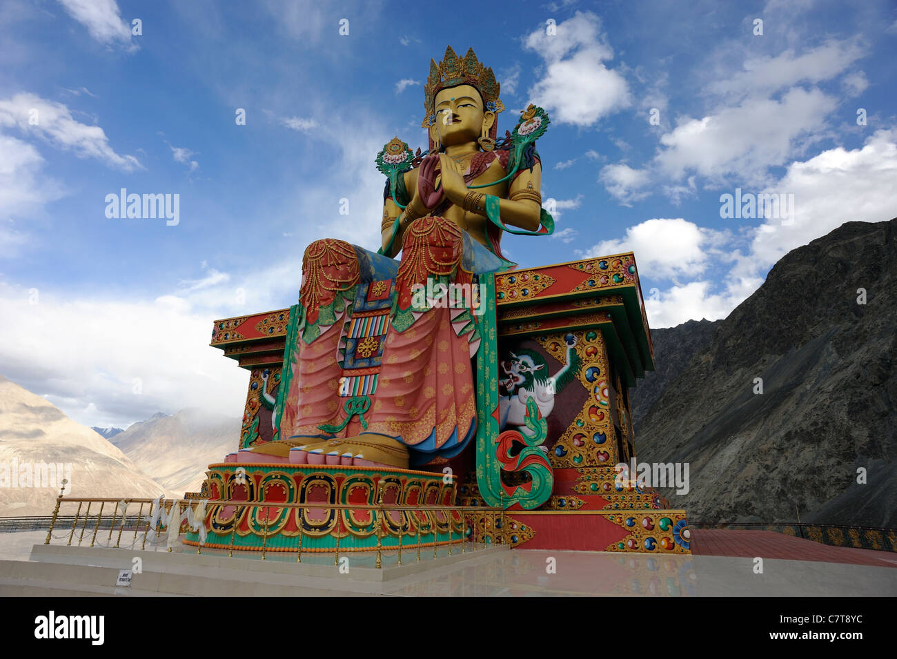 Statue of Jampa (Maitreya) Future Buddha reported to be 32 metres, 106 ...