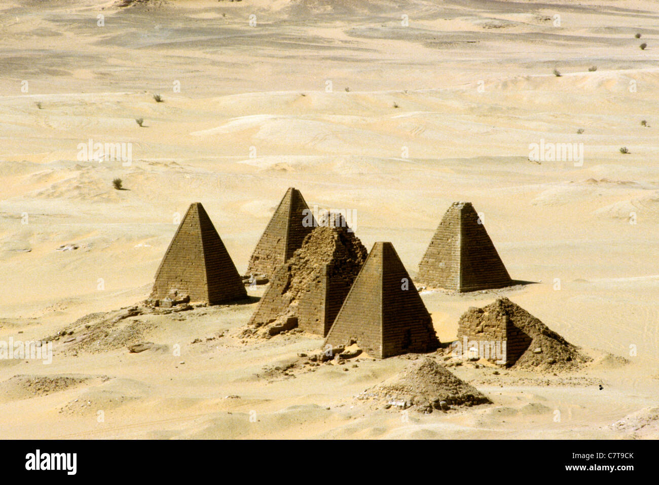 Africa, Sudan, Nubia, Jabel Barkal pyramids Stock Photo - Alamy