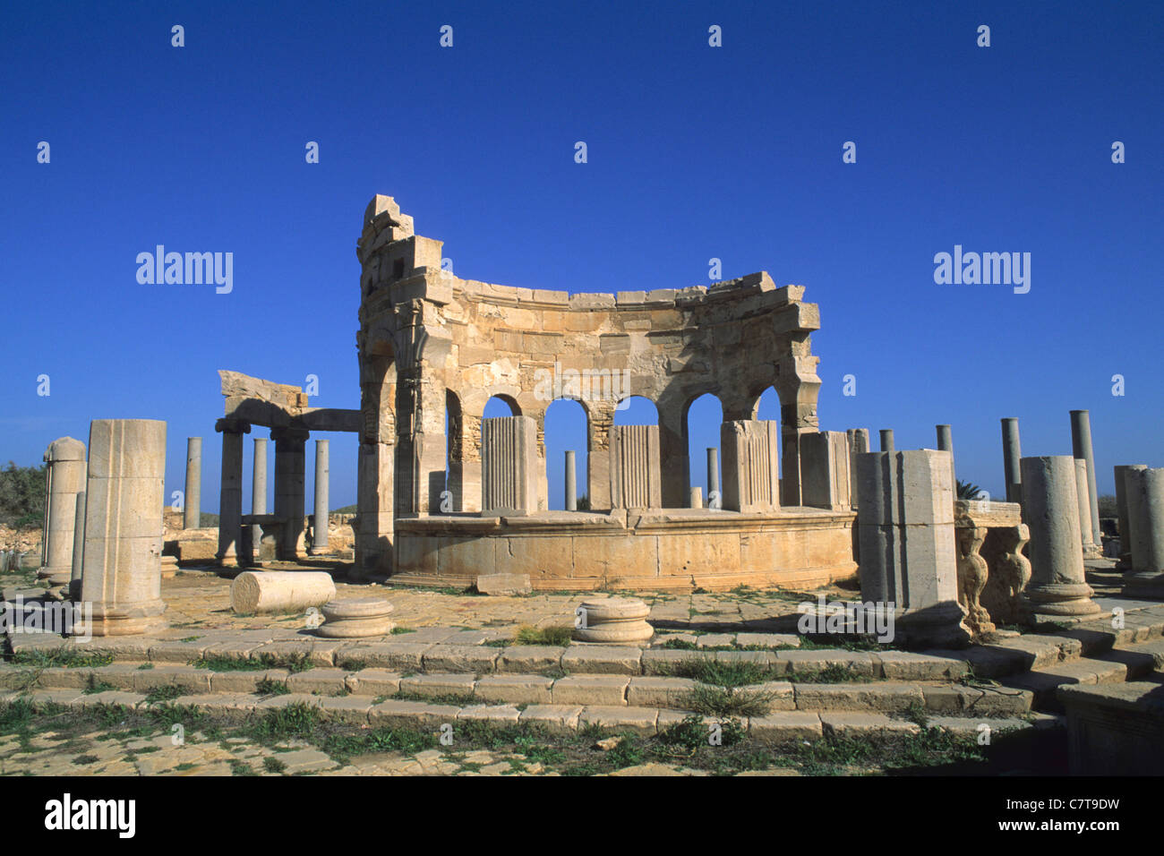 Africa, Libya, Leptis Magna, the roman ruins Stock Photo - Alamy